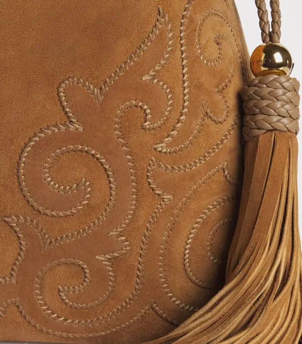 Etro Suede Patch Kalispera Shoulder Bag