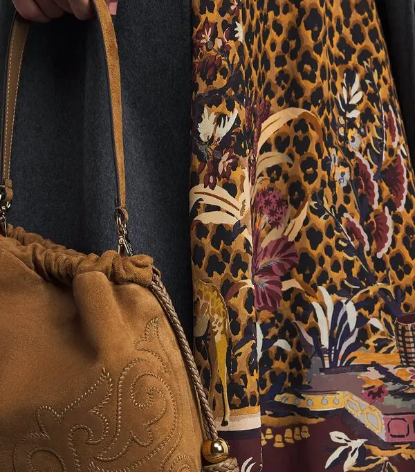 Etro Long-sleeve Leopard Maxi Dress