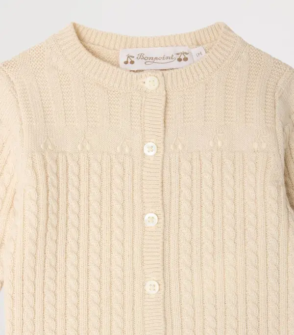 Bonpoint Knitted Cardigan And Trousers Set