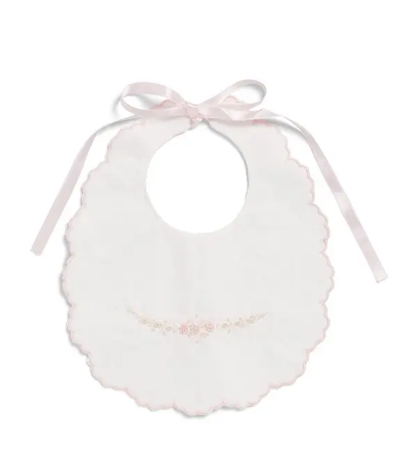 Pepa London Cotton-linen Floral Bib - Pink
