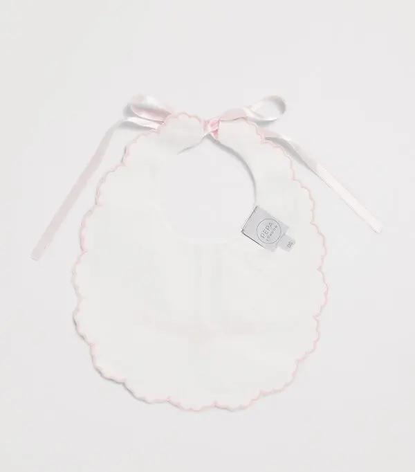 Pepa London Cotton-linen Floral Bib