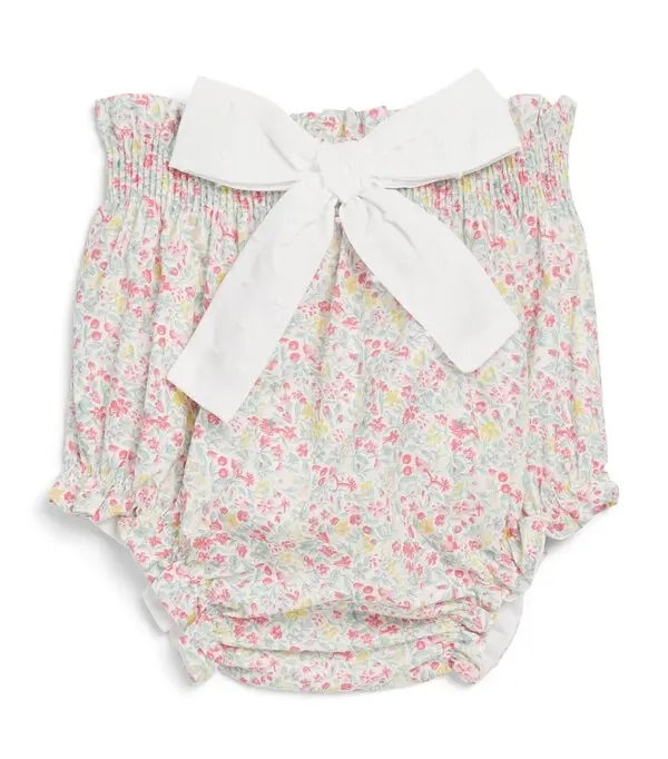 Pepa London Cotton Floral Bloomers With Bow Detail