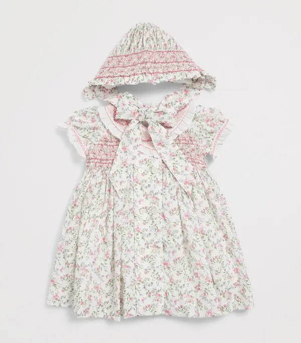 Pepa London Cotton Smocked Floral Dress