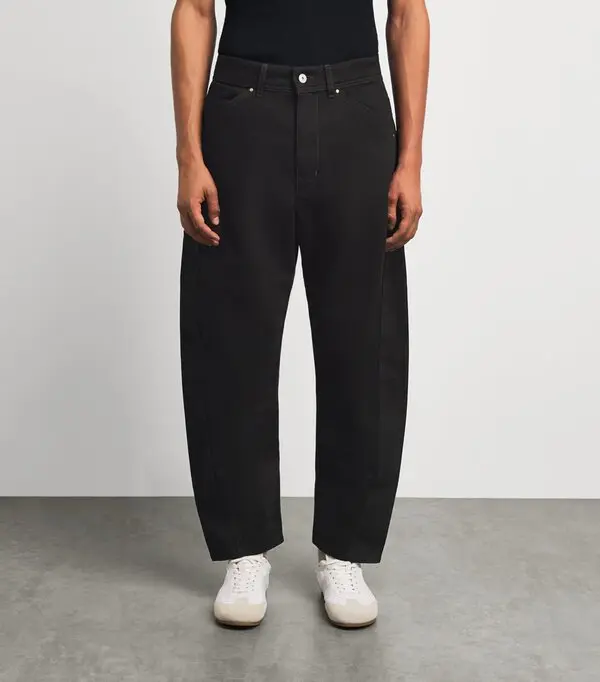 LEMAIRE Twisted Workwear Barrel Jeans - Black