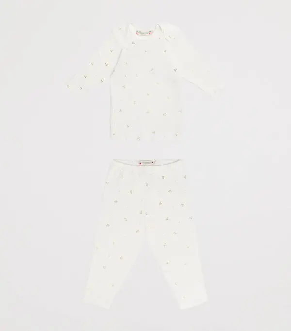 Bonpoint Cherry Print Pyjama Set