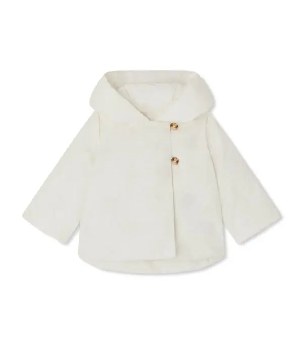 Bonpoint Organic Cotton Bonno Puffer Jacket - White