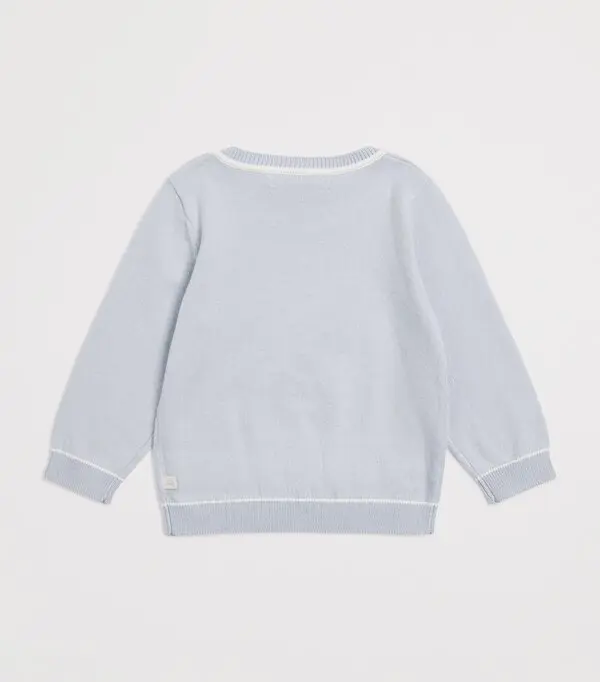 MARIE-CHANTAL Cotton-cashmere Tennis Motif Sweater
