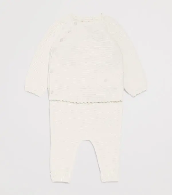 MARIE-CHANTAL Coraline Wrap-effect Cotton Cardigan