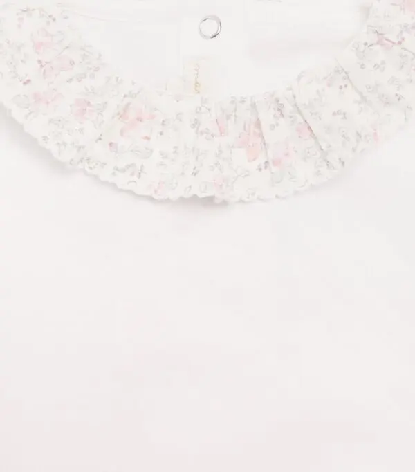 MARIE-CHANTAL Pima Cotton Bodysuit With Ruffled Collar