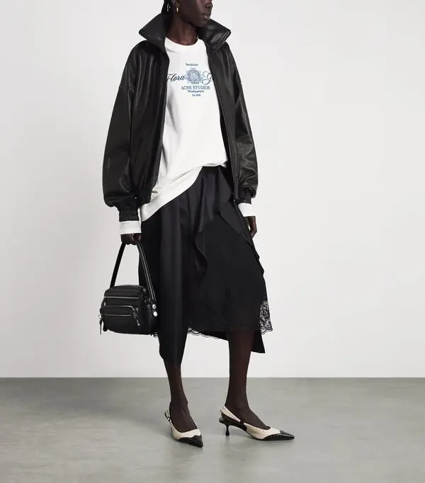 Acne Studios Leather Bomber Jacket