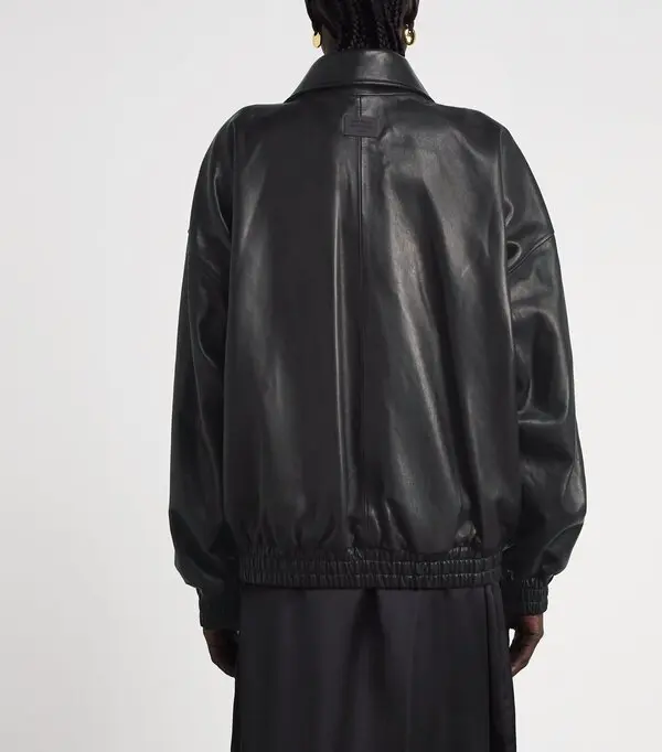 Acne Studios Leather Bomber Jacket