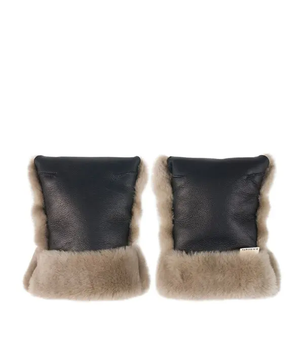 BINIBAMBA Sheepskin Buggy Mittens - Black