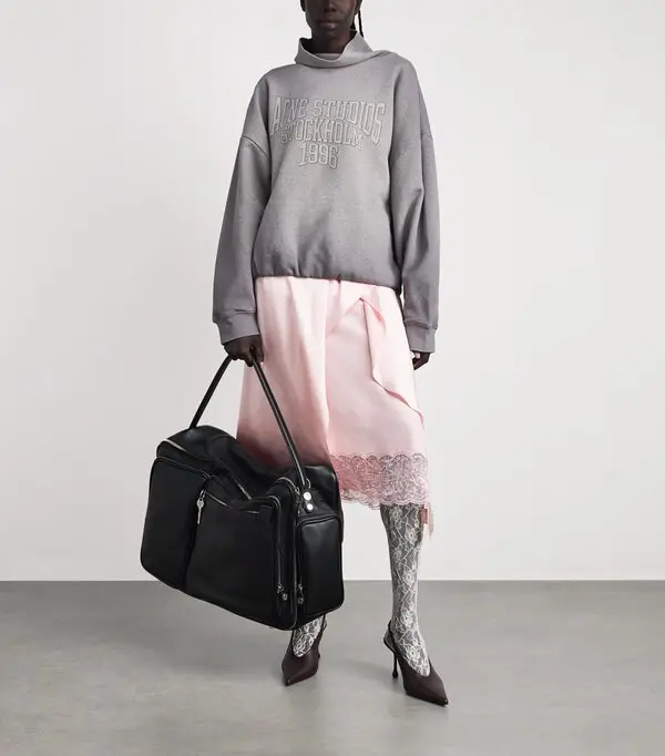 Acne Studios Cotton Logo Sweatshirt - Grey