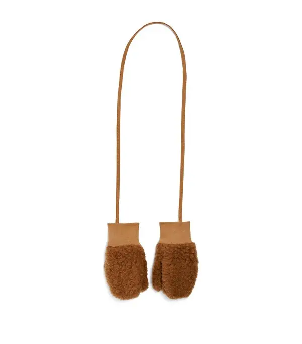BINIBAMBA Merino Wool Bruno Mittens - Brown