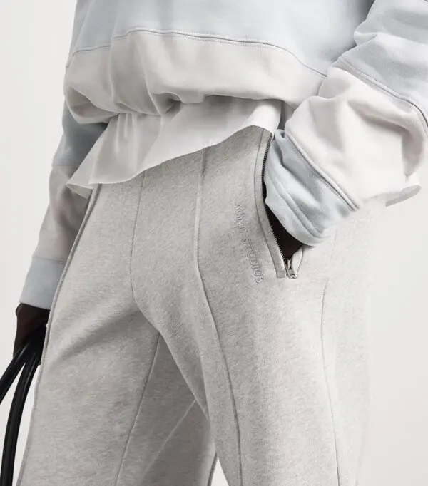 Acne Studios Cotton Logo Sweatpants - Grey