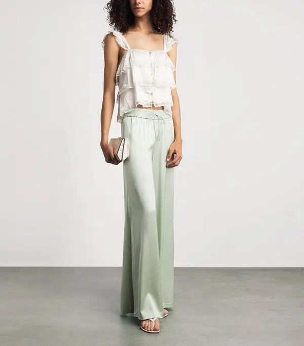 Alice + Olivia Tiered Lace Blouse