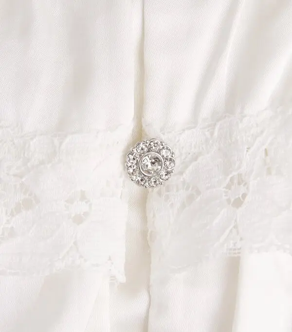Alice + Olivia Tiered Lace Blouse