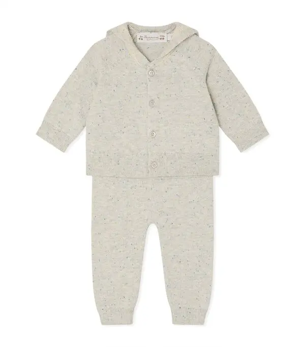 Bonpoint Cotton Laslo Cardigan And Trousers Set
