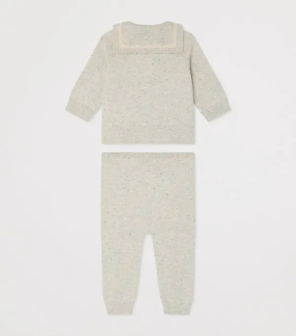 Bonpoint Cotton Laslo Cardigan And Trousers Set