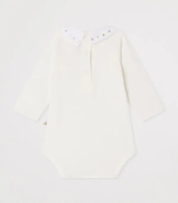 Bonpoint Cotton Embroidered Julliet Bodysuit
