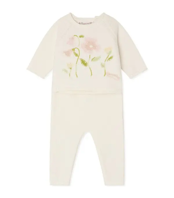 Bonpoint Cotton-cashmere Loani Sweater And Trousers Set
