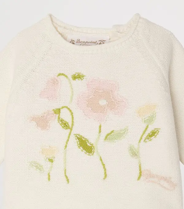 Bonpoint Cotton-cashmere Loani Sweater And Trousers Set