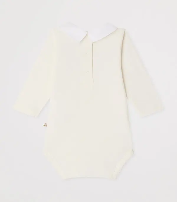 Bonpoint Cotton Embroidered Julliet Bodysuit