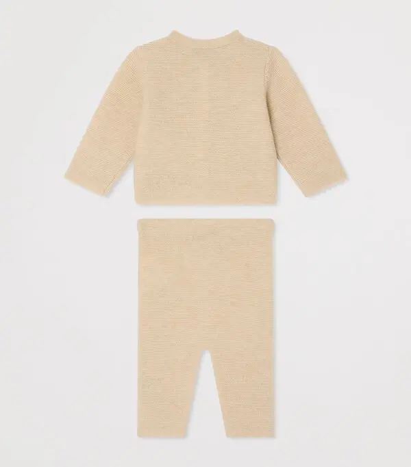 Bonpoint Cashmere Cardigan And Trousers Set