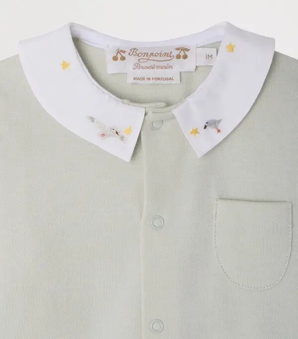 Bonpoint Cotton All-in-one With Embroidered Collar