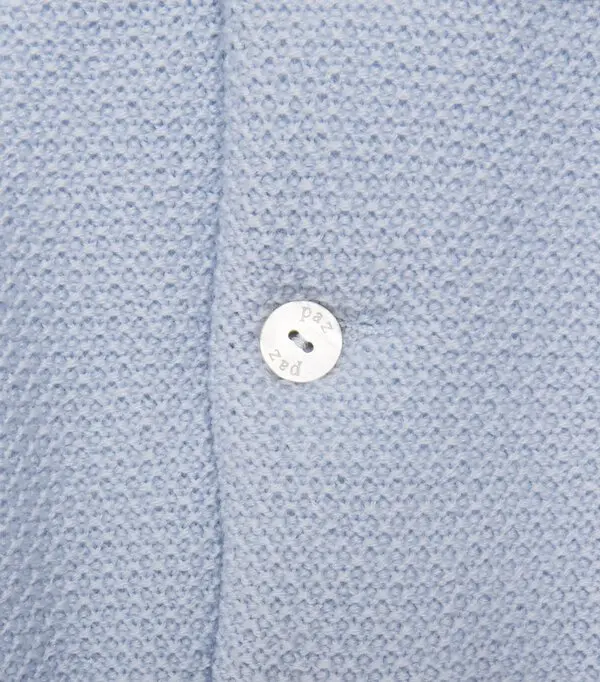 PAZ RODRIGUEZ Cotton Knit Cardigan With Shawl Collar