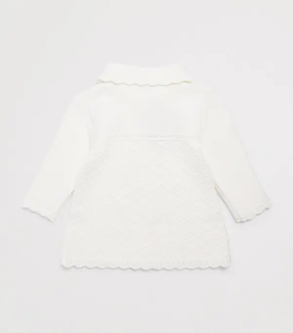 PAZ RODRIGUEZ Knitted Coat With Peter Pan Collar