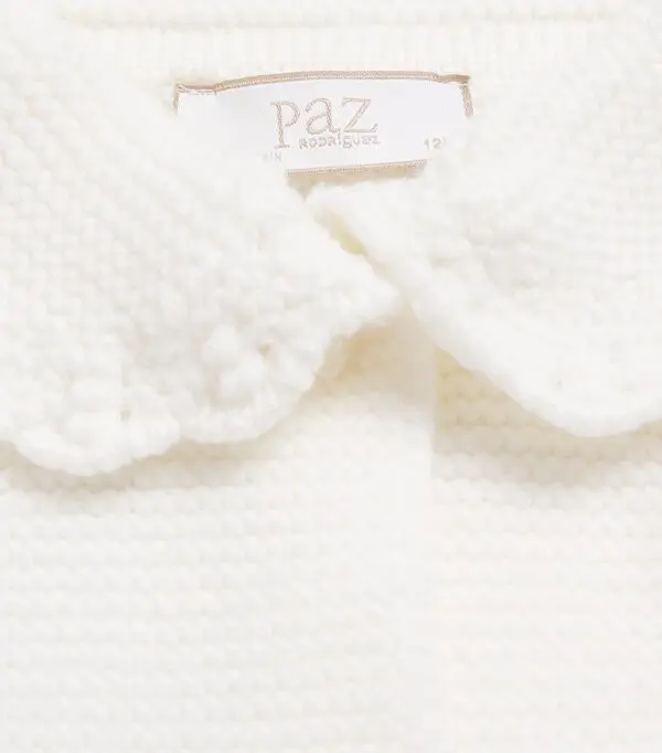 PAZ RODRIGUEZ Knitted Coat With Peter Pan Collar