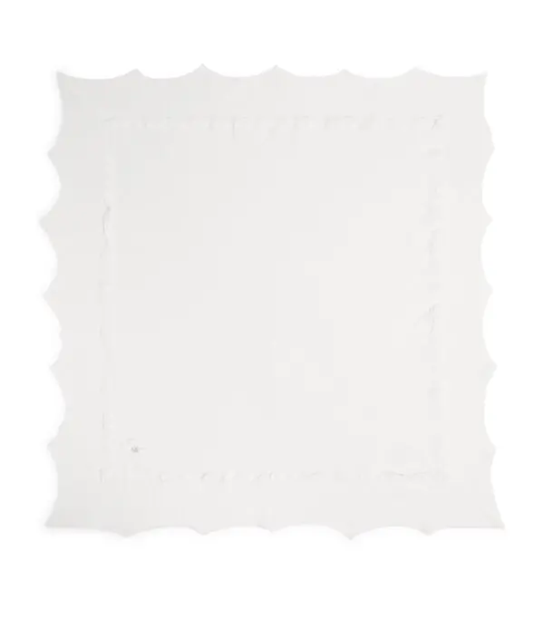 PAZ RODRIGUEZ Cotton Lace-trim Shawl - Ivory