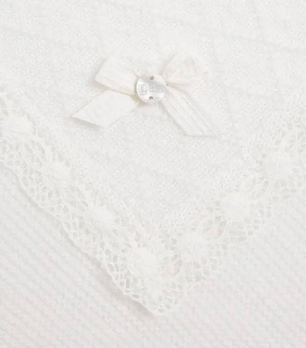 PAZ RODRIGUEZ Cotton Lace-trim Shawl