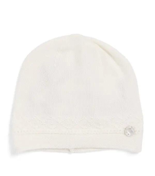 PAZ RODRIGUEZ Cotton Knit Beanie - Ivory