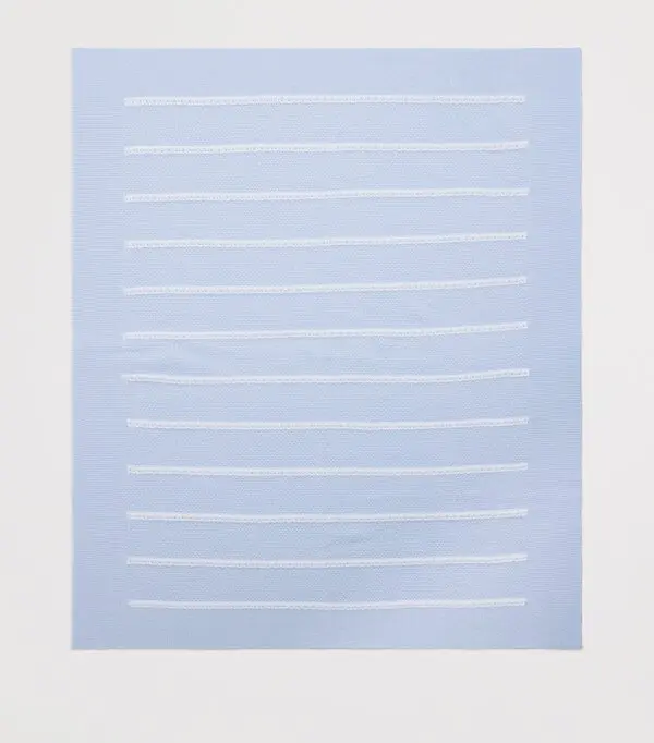 PAZ RODRIGUEZ Cotton Fogar Blanket With Decorative Stripes