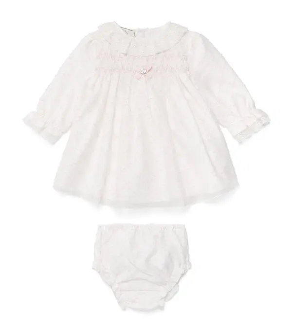 PAZ RODRIGUEZ Smocked Dress And Bloomers Set