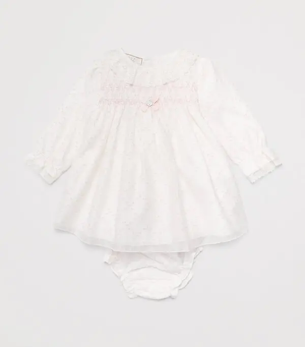 PAZ RODRIGUEZ Smocked Dress And Bloomers Set
