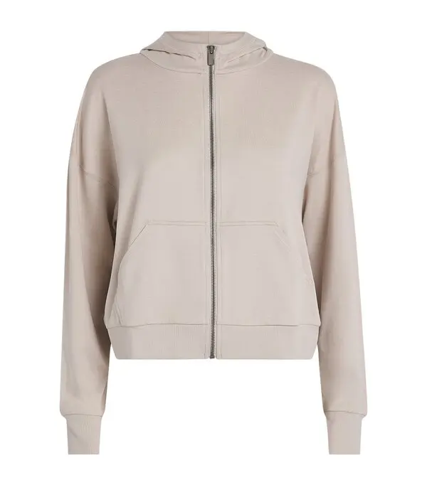 Vuori Modern Halo Zip-up Hoodie - Ivory