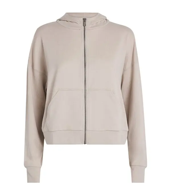 Vuori Modern Halo Zip-up Hoodie - Ivory