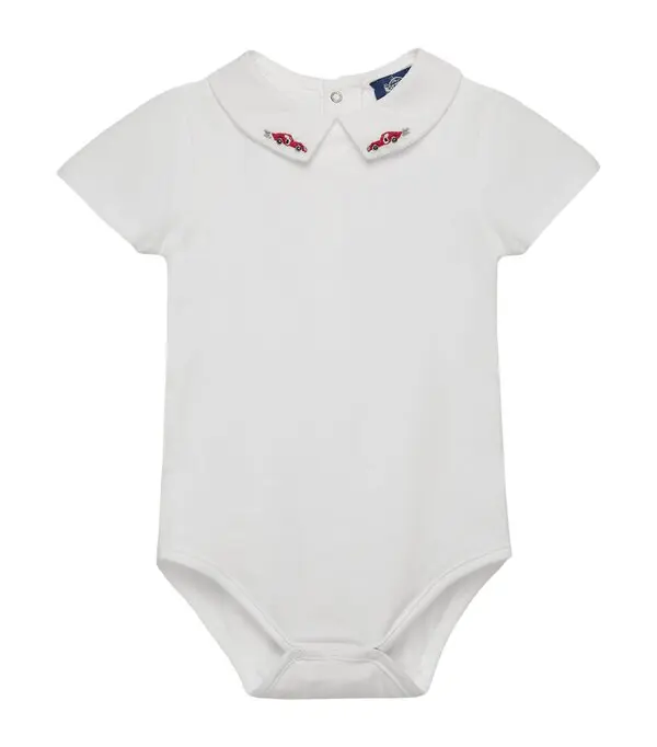 Trotters Stretch-cotton Car Bodysuit