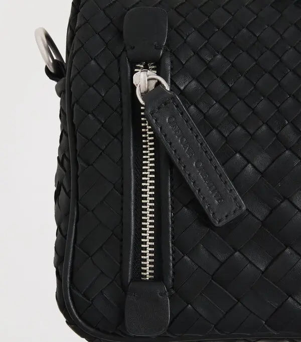 Officine Creative Woven Leather Pouch