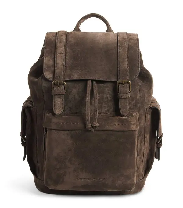 Officine Creative Suede Bostonian Backpack