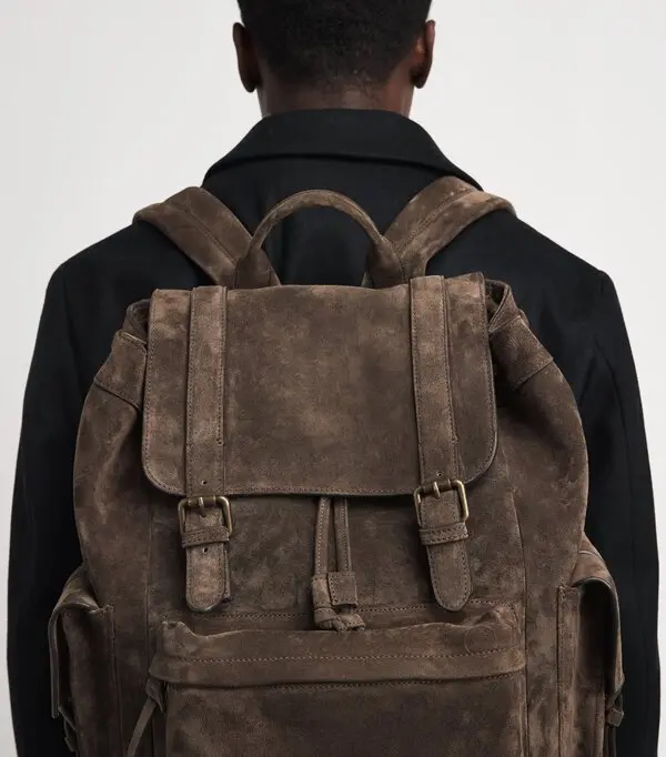 Officine Creative Suede Bostonian Backpack