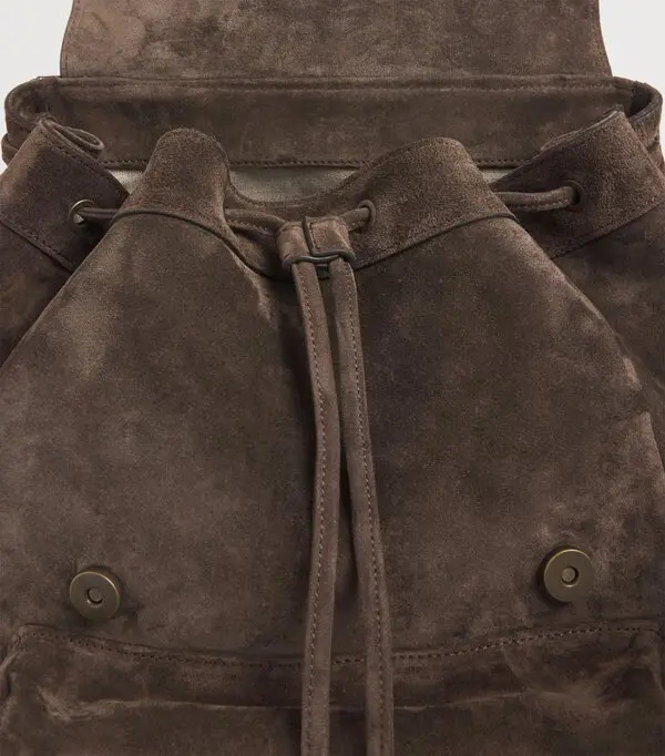 Officine Creative Suede Bostonian Backpack