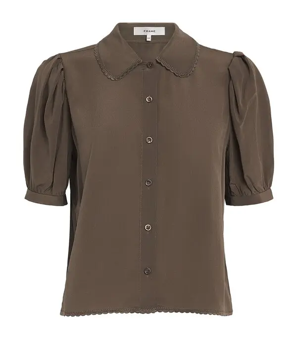 FRAME Silk The Prim Blouse