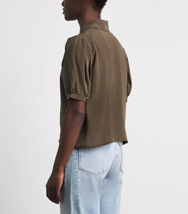 FRAME Silk The Prim Blouse