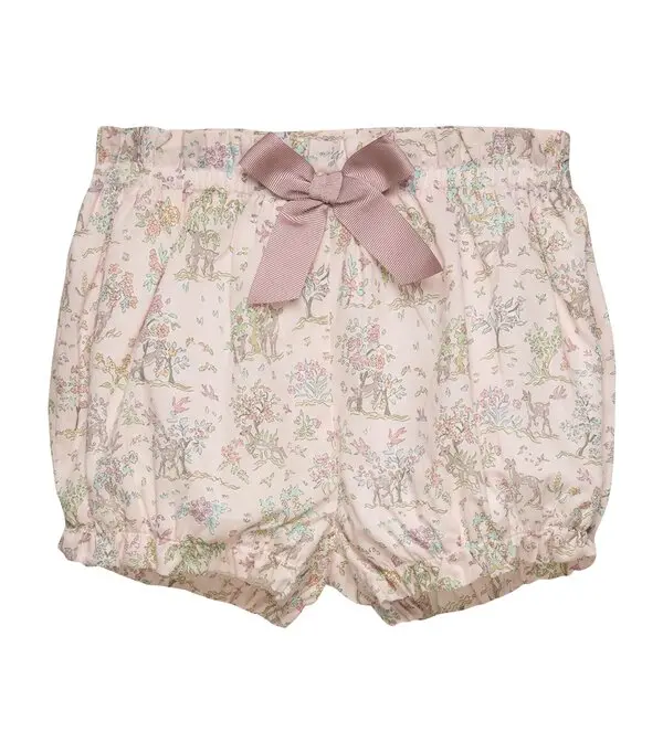 Trotters Cotton Bloomers With Liberty Print And Bow Detail