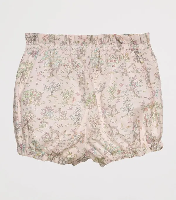 Trotters Cotton Bloomers With Liberty Print And Bow Detail