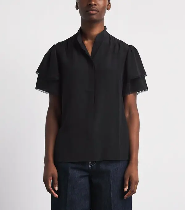 FRAME Silk The Arcadia Blouse